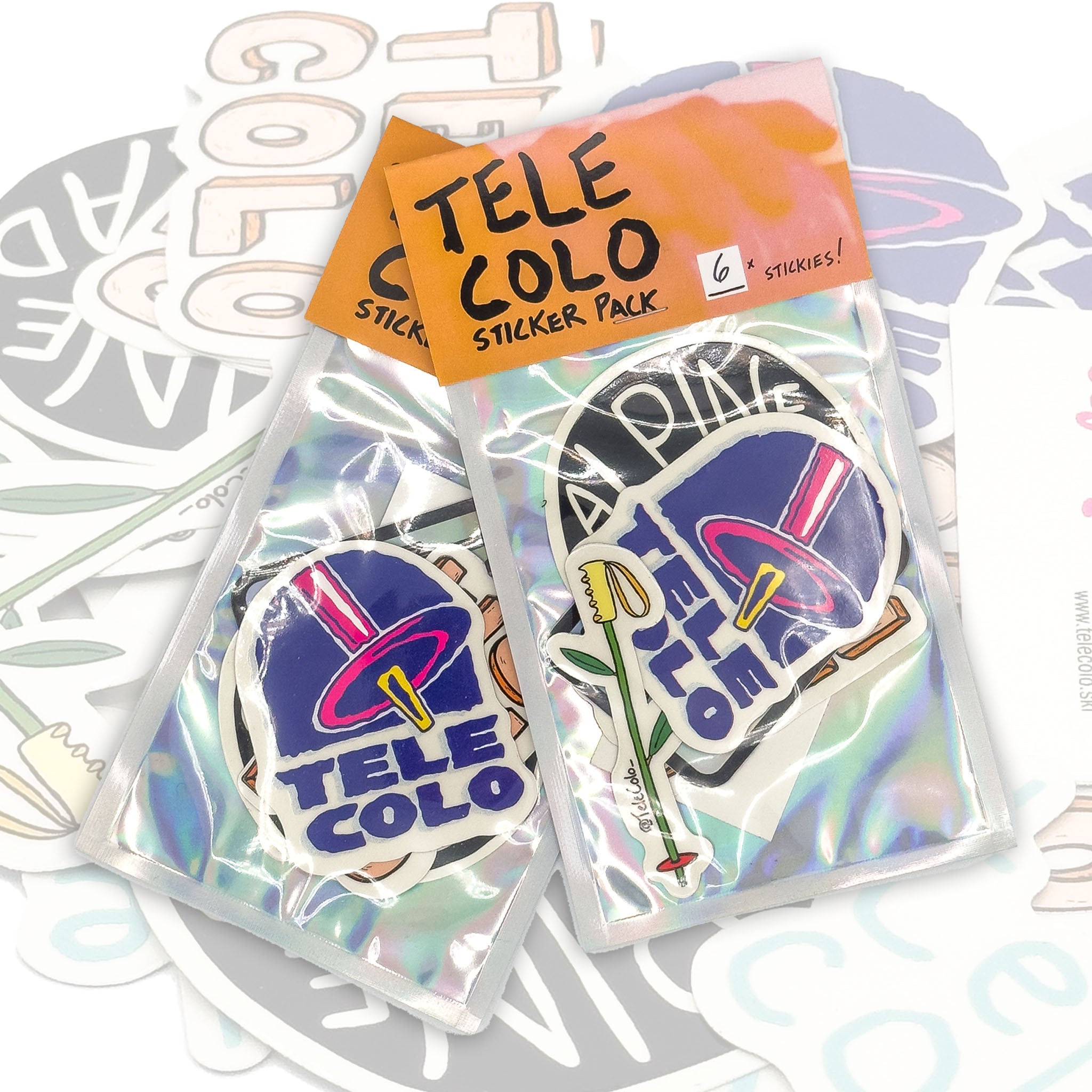 TELE COLO Sticker Pack (6x) w/ Optional Patch