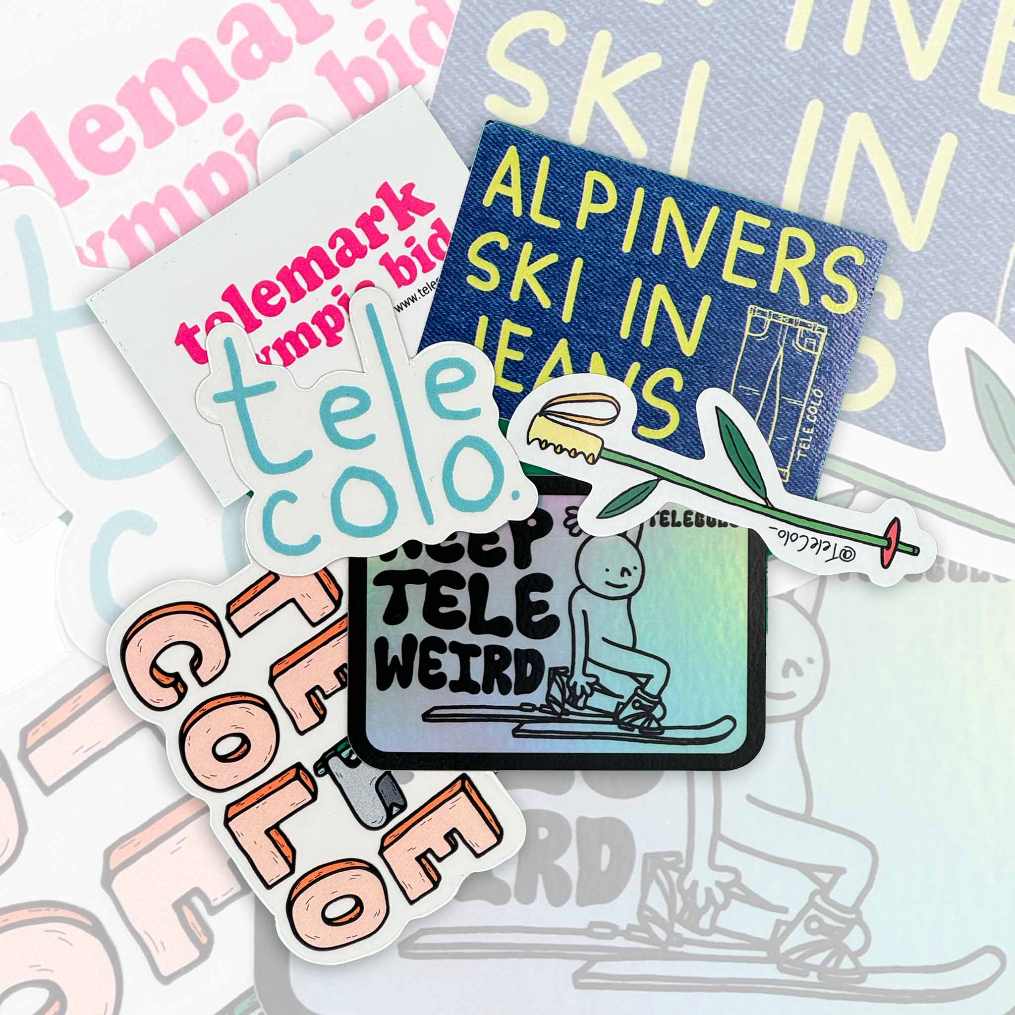 TELE COLO Sticker Pack (6x) w/ Optional Patch